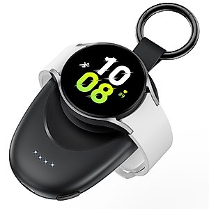 GagaKing for Samsung Galaxy Watch 7 Ultra Charger, 1400mAh Fast Charging Portable Wireless Power Bank, Magnetic Travel Car Keychain Charger for Galaxy Watch 7/Ultra/6/6 Classic/5 Pro/4/3, Active2/1