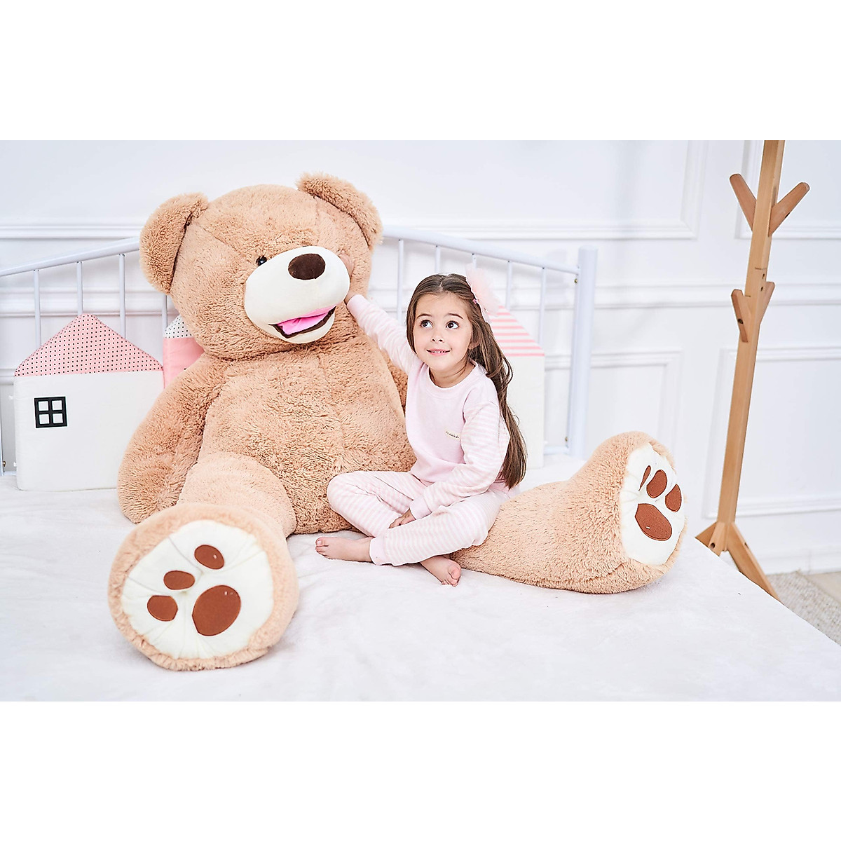 IKASA Giant Teddy Bear Plush Toy Stuffed Animals (Brown, 63 inches)