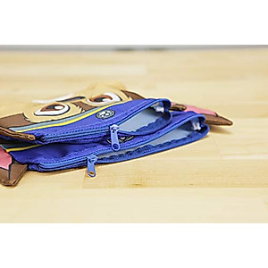 Paw Patrol Chase Reusable Kid Snack Bag/Kid Sandwich Bag 2 Pack. Washable, Food Safe, BPA-Free, Dishwasher-Safe, Zipper Closure. Includes 1 Sandwich & 1 Snack Bag. Snack Bag Stands up with Handle