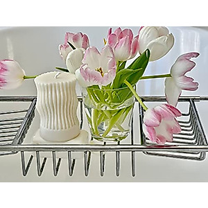 Twigs & Birch Curvy Pillar Candle (1 Ivory Artisan Hand Made) | 100% Natural Unscented Soy Beeswax Candles for Gift | Smokeless Non-Toxic Air-Purifying | Canadian Made, Slow Burning 4x3