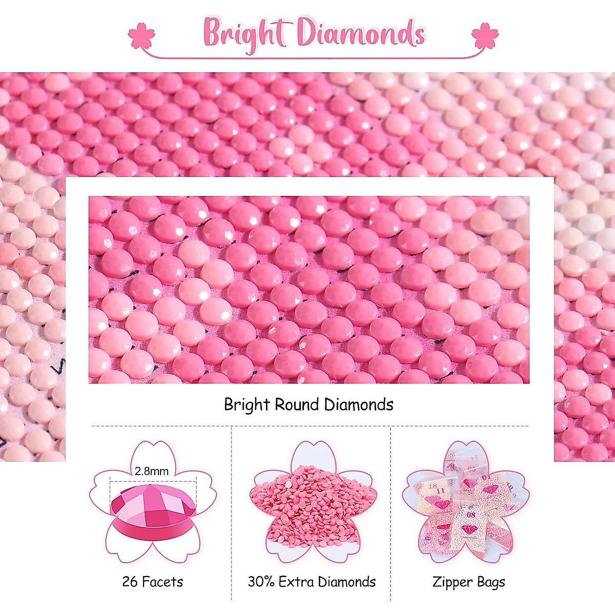 QAZWSX Angel Girl and Dove Diamond Painting, an Angle and A White Bird DIY 5D Diamond Art Kit for Adults Kids Round Full Drill Diamonds Crystal Rhinestone Paint Christmas Gift Decor 16x12 inch