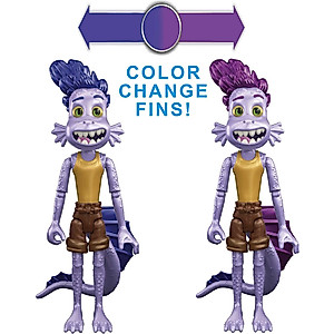 Mattel Pixar Luca Alberto Scorfano Action Figure Movie Toys, Highly Posable with Color Change Elements, Swappable Parts & Authentic Look, Kids Gift Ages 3 Years & Up