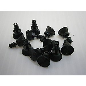 Srt-4050B Push-in Pivets snap Black Nylon - Lot of 50#227 - Unused, Undamaged Item