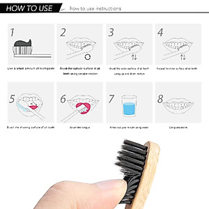 OUTIN Bamboo Toothbrushes for Kids, Childrens Manual Brushes Bulk 10 Packs,3+ Years Organic Oral Tooth Cleaning Toothbrush