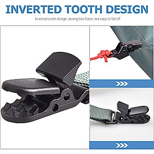 BESPORTBLE 20pcs Tent Buckle Clip Tent Clamps Tent Tarp Clips Tarp Clips for Outdoor Awning Tent Clips Tent Fasteners Awning Tent Fixers Canopy Tarp Clips Windproof Tent Clips