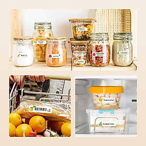 NIIMBOT Label Maker Tape (0.55" x 1.18") Printer Sticker Paper with Self-Adhesive for D11/D110/D101 Label Maker,1 Roll of 210 (Clear)