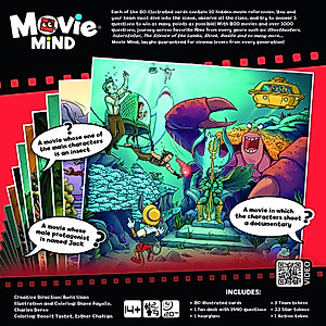 Movie Mind | Trivia Party Game for Teens and Adults | Movie Game Night | Ages 14+ | 2 to 9 Players | 20 Minutes