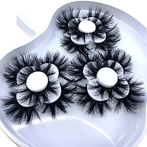 HBZGTLAD 9 pairs Natural Long False Eyelashes 25mm 5d Mink Eyelashes Thick Full Strip Lashes Luxury Makeup Dramatic Lashes 3D Mink Lashes (KD-111)