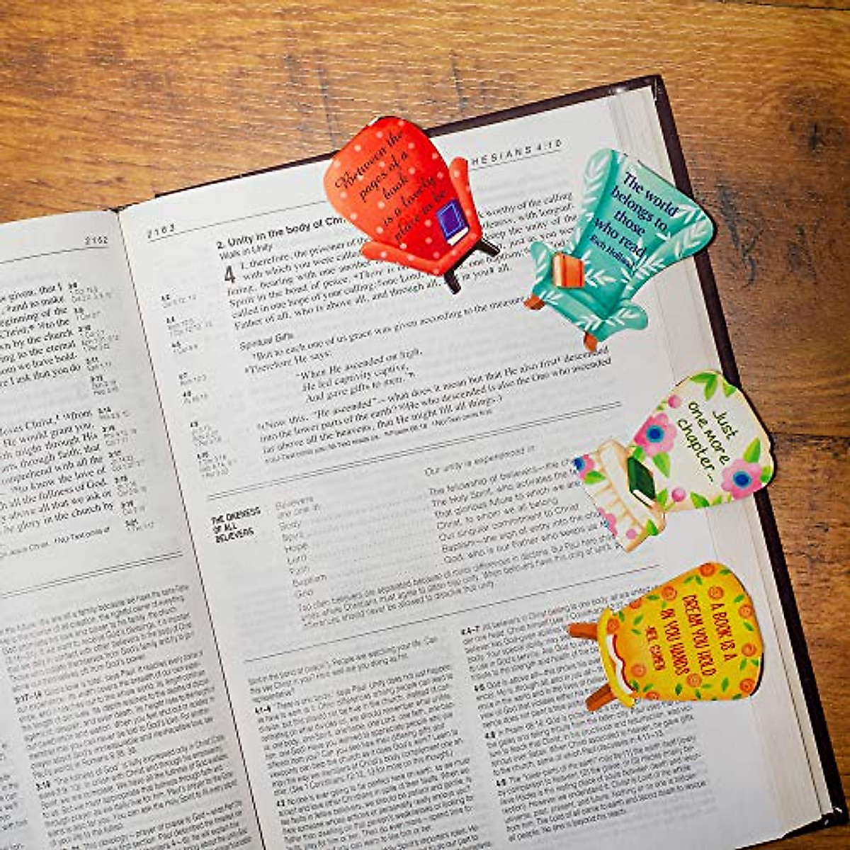 Cozy Colorful Chair Chapter Book 2.5 x 2 Vinyl Decorative Magnetic Bookmark