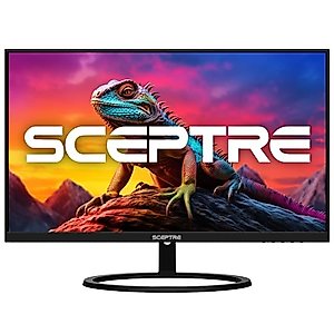 Sceptre 27" IPS 2K Monitor QHD 2560 x 1440 75Hz Edgeless DisplayPort HDMI Build-in Speakers Machine Black