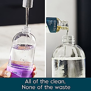 Grove Co. Floor Cleaner Refill Concentrate (2 x 1 Oz) + 1 x Durable Glass Spray Bottle (16 Oz) Plant-Based Cleaning Supplies Bundle, No Plastic Waste, 100% Natural Orange & Rosemary Scent