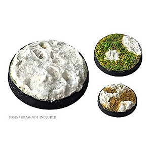 Stonehaven Miniatures Artificial Snow, Master Quality Base & Scenery Flock - Adds Realistic Texture & Detail - for 28mm Scale Table Top War Game Miniatures - Made in USA