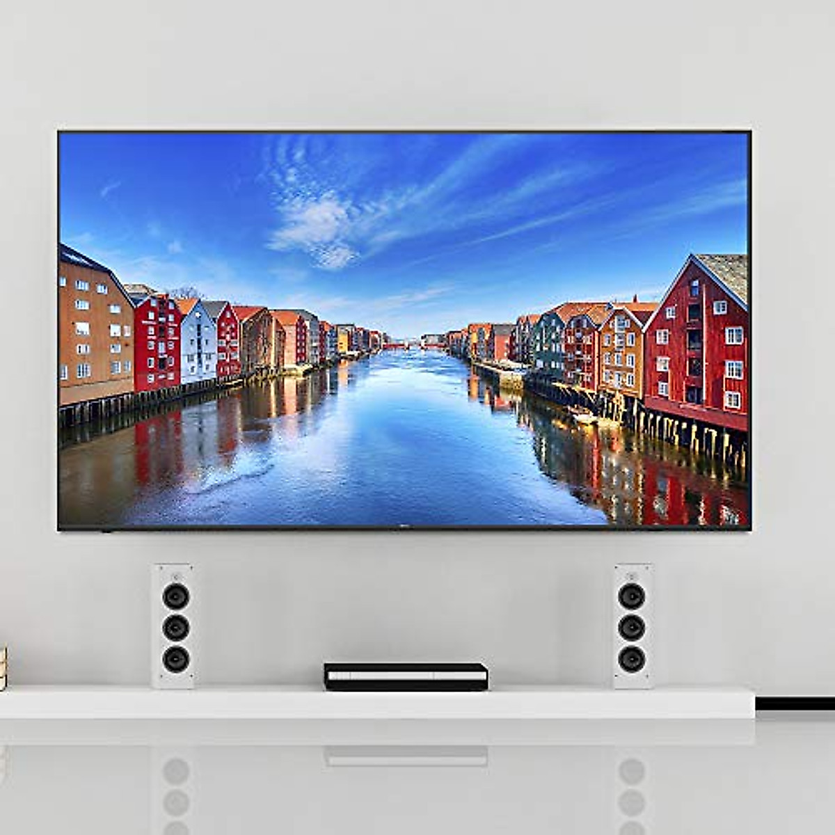 Hisense 75-Inch Class H6570G 4K Ultra HD Android Smart TV with Alexa Compatibility (75H6570G, 2020 Model)