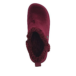 Alegria Womens Cozee Slipper Boot Wine Velvet 9.5-10 M US