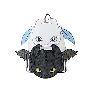 Loungefly How to Train Your Dragon Light and Night Fury Mini Backpack