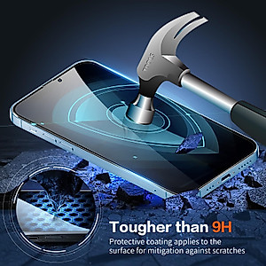 Cnarery [2+2 Pack] Privacy Screen Protector for iPhone 13 Pro Max 6.7 inch with Camera Lens Protector, Ture 28° Anti Peeping Anti Spy Tempered Glass Film, Bubble Free, 9H Hardnes