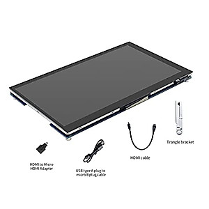 Ingcool 7 Inch Capacitive Touchscreen Monitor IPS Display 1024x600 7" HDMI LCD Module for Raspberry Pi 4B/ 3B+/A+/B/ 2B/ B+/A+/ Zero W, Support Windows 10/8.1/8 / 7