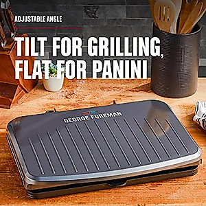 George Foreman GRS120GT, 9 Serving, Gunmetal Grey