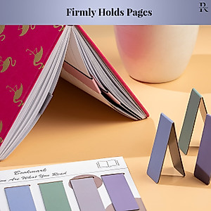 Magnetic Bookmarks for Books – Assorted Coloured 12 PCs Book Magnets for Readers – 2 Sides Printed – 0.8x2.4in