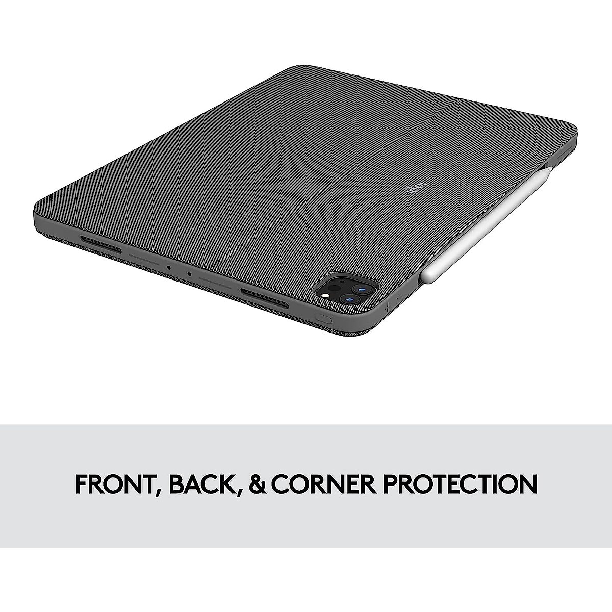 Logitech Combo Touch iPad Pro 11-inch (1st, 2nd, 3rd, 4th gen - 2018, 2020, 2021, 2022) Keyboard Case - Detachable Backlit Keyboard, Click-Anywhere Trackpad - Oxford Gray; USA Layout (Renewed)