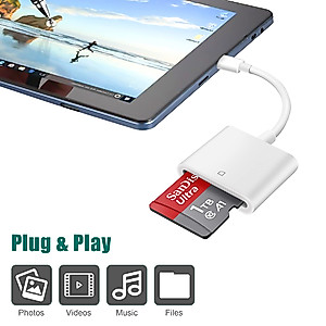 USB C SD Card Reader, Type C SD Card Adapter SDHC Memroy Card Reader Compatible with iPhone 15 Pro Max, iPad Pro/Air/Mini, Mac, Samsung Galaxy S24/S23/S22 and More USB-C Devices