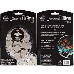 Monster Adventure Terrain- 50pc Tile Expansion Pack-Paintable 1"x1" Tile Set- Amazing Tabletop Terrain in Minutes-Customize Your D&D and Pathfinder Dungeons Your Way