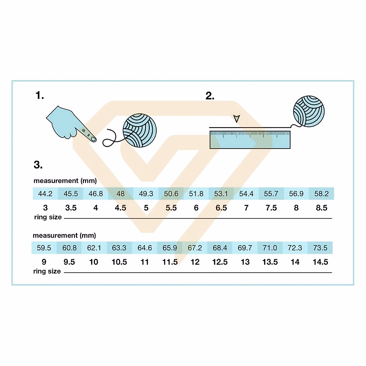 VINSON 2 Carat Round Moissanite E-F Color Fancy Hidden Halo Engagement Ring for Women (5, 14K White Gold Plated)