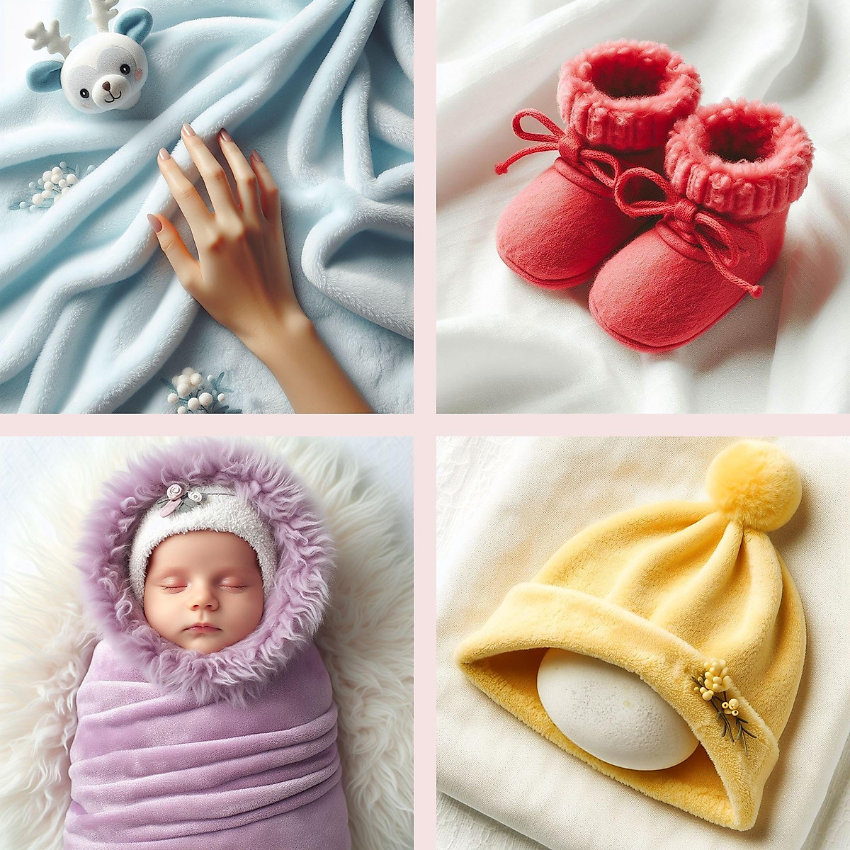 Barcelonetta | Minky Fabric | Plush, Super Soft, Cuddle | Solid Minky | by The Yard | 60" Wide | Baby Blanket, Change Station Cover, Pillow, Scarf, Beanie (White, 1 Yard)