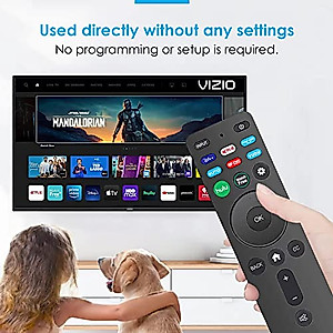 Universal Replacement Remote XRT260 for All Vizio Smart TVs with Shortcut Buttons Disney, Netflix, Prime Video, Hulu, XUMO, VEDU, iHeart Radio and More.