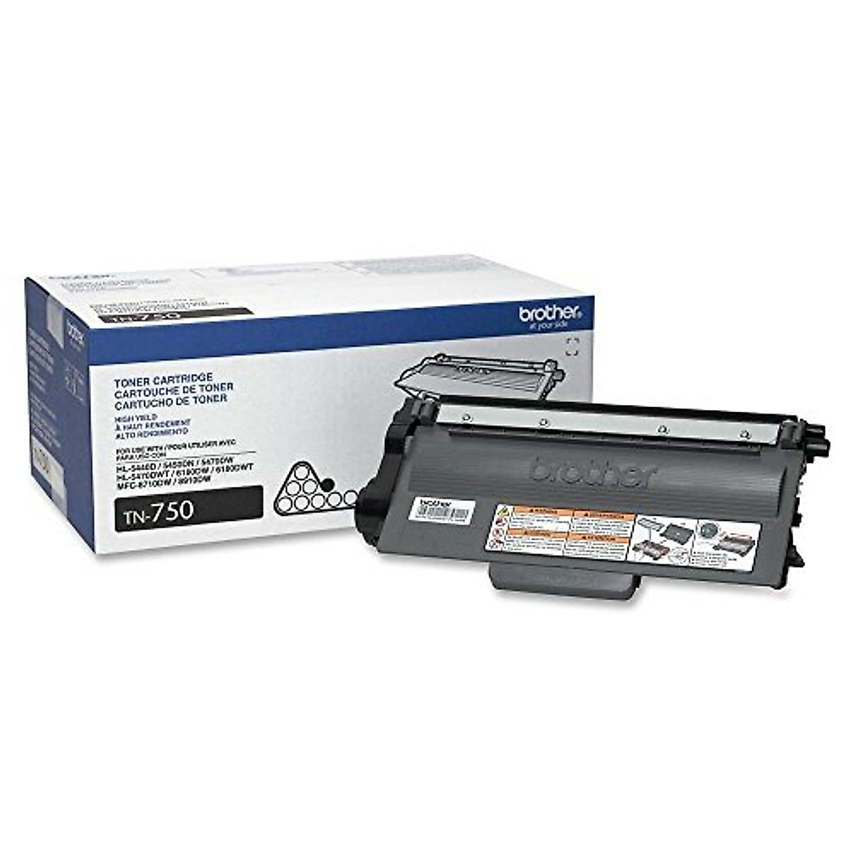 Brother TN750 TN750 High-Yield Toner, 8000 Page-Yield, Black