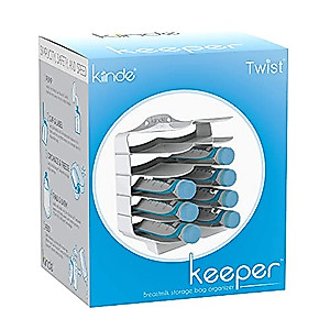 Kiinde Keeper Twist Pouch and Foodii System Breast Milk Bag & Baby Food Pouch Organizer, Refrigerator and Freezer Storage, Eliminates Lost, Damaged, or Spoiled Milk or Baby Food (Pouches Not Included)