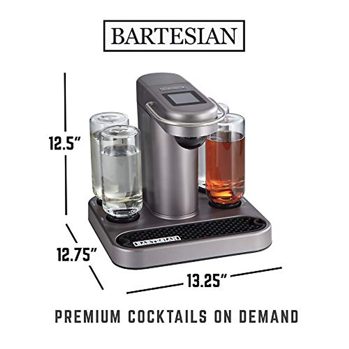 Bartesian Premium Cocktail and Margarita Machine for the Home Bar with Push-Button Simplicity and an Easy to Clean Design (55300)