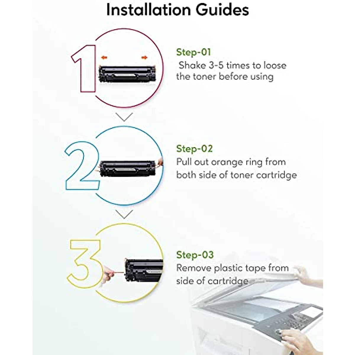 Compatible Toner Cartridges Replacement for HP 85A CE285A Compatible with Laserjet Pro P1102W P1109W M1212NF M1217NFW Printer (2 Black) 1