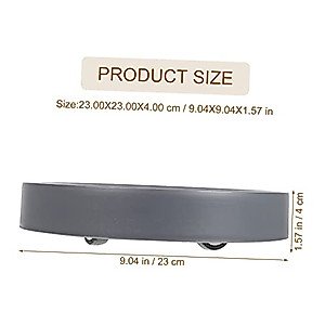 DOITOOL 5pcs Rolling Mobile Flowerpot Pot for Plants Indoor Garbage Can Outdoor with Wheels Pot Trays for Plants Trash Can Dolly Plastic Plant Caddy with Wheels Outdoor Indoor Plant Stand