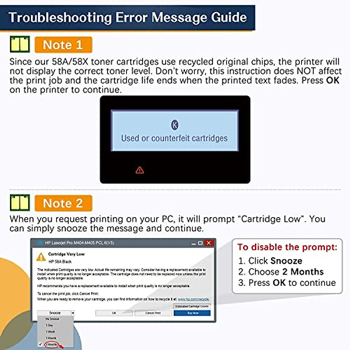 (with Chip) ColorKing Compatible Toner Cartridge Replacement for HP 58A CF258A 58X CF258X for HP Laserjet Pro M404dn M404n M404dw M404 MFP M428fdw M428fdn M428dw Printer Toner (Black 2-Pack)