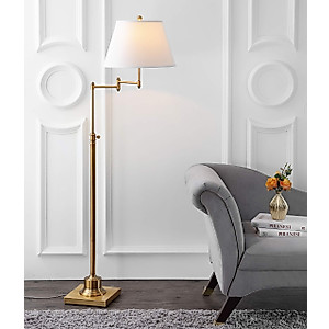 SAFAVIEH Lighting Collection Ingram Swivel Swing Arm Gold 60-inch Living Room Bedroom Home Office Standing Floor Lamp (LED Bulb Included)