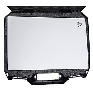 Case Club Compact Hard Carry Case - Fits Gen 1 PlayStation 5 (PS5) - Impact Resistant - Lockable - Laser Cut Foam - Made in USA
