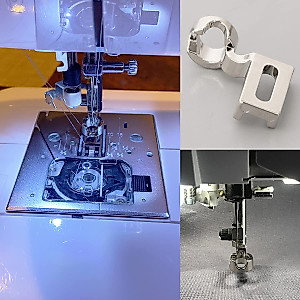 Low Shank Ruler Foot, Free Motion Darning Foot, 1/4 Inch Round Open Toe Quilting Ruler Foot, for Singer, Janome, Viking, Brother, Kenmore Low Shank Machines