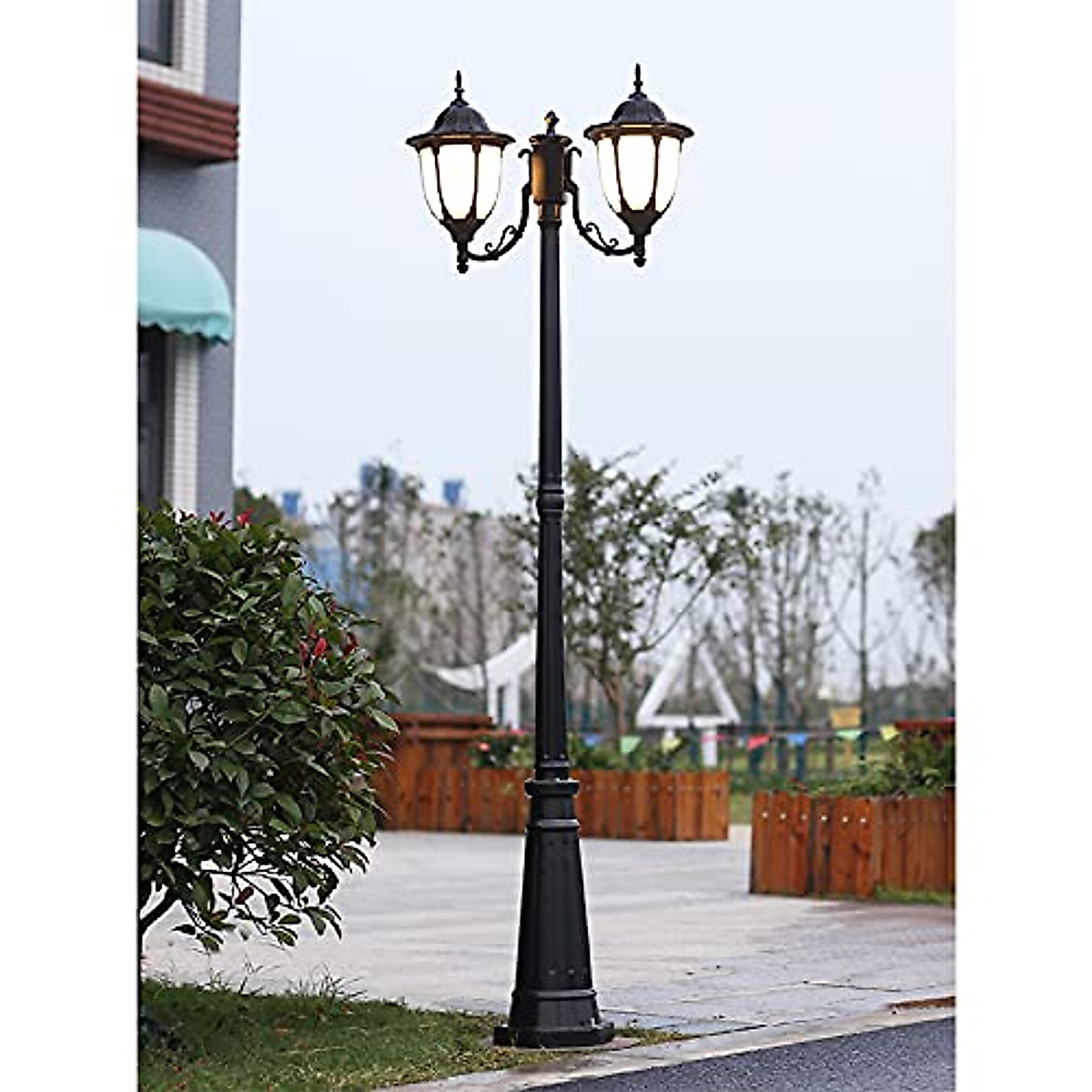 Enlylyog Fashion Retro Modern Home Villa Garden Lamp, Lawn Lamp, Street Lamp, Outdoor Lamp, Outdoor Lamp,European Garden Lamp,High Pole Street Lamp