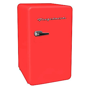 FRIGIDAIRE EFR372-RED 3.2 Cu Ft Red Retro Compact Rounded Corner Premium Mini Fridge