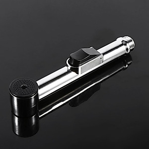 FLEXMAN Bidet Attachment for Toilet, Polished Chrome Handheld Toilet Bidet Shower Spray, Small Nozzle Home Bathroom Washer Shattaf Adapter