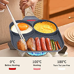 Bobikuke Nonstick Aluminum Square Grill Pan, 7.3 inch, Black, Non-stick, Induction Compatible