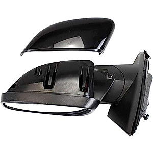 Kool Vue Left Power Heated Door Mirror Compatible With Ford Taurus 2010-2011 With Puddle Lamp; Without Memory Paintable