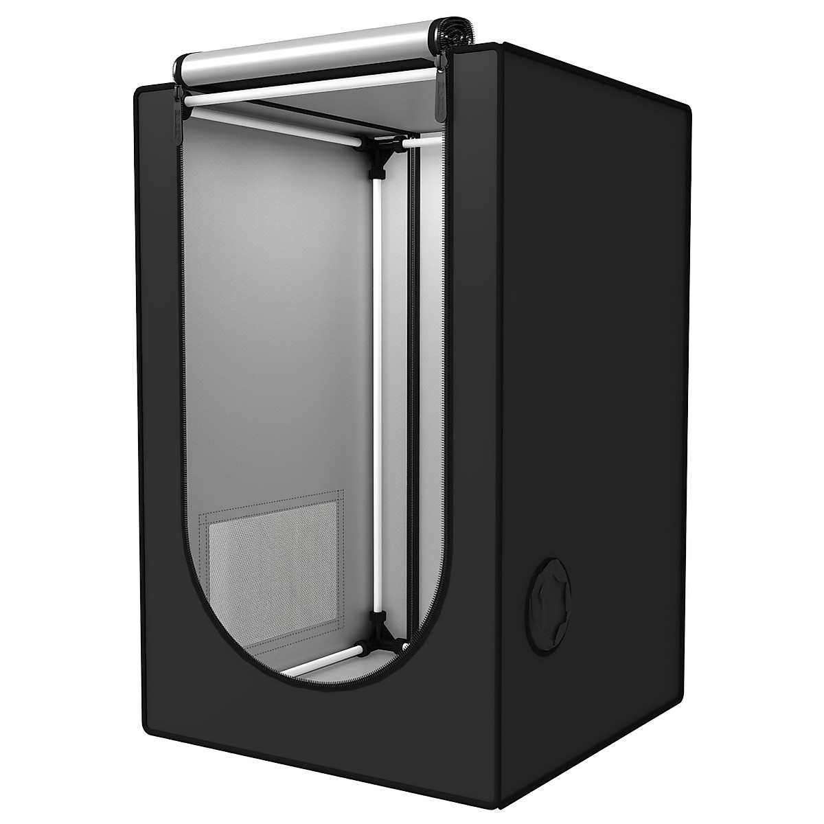 Zazzy Grow Tent, 24"x24"x36" Hydroponic Mylar Grow Tent Reflective Garden Growing Dark Room with Observation Window, Removable Floor Tray and Tool Bag for Indoor Plant Growing 2'x2'