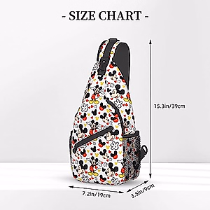 LVTFCO Cartoon Anime Sling Backpack Decorative Pendant Travel, Hiking And Casual Sports For Men And Women Gift For Fans Fashionable