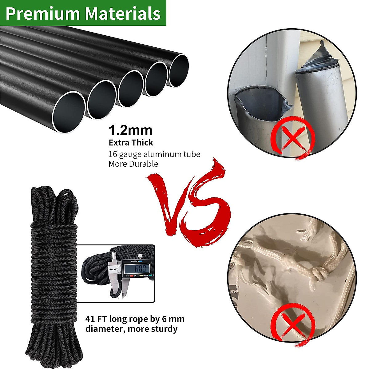 FFILY Flag Pole for Outside In Ground - 20 FT Heavy Duty Flagpole Kit for Yard - Extra Thick Outdoor Flag Poles with 3x5 American Flag for Residential or Commercial, Black