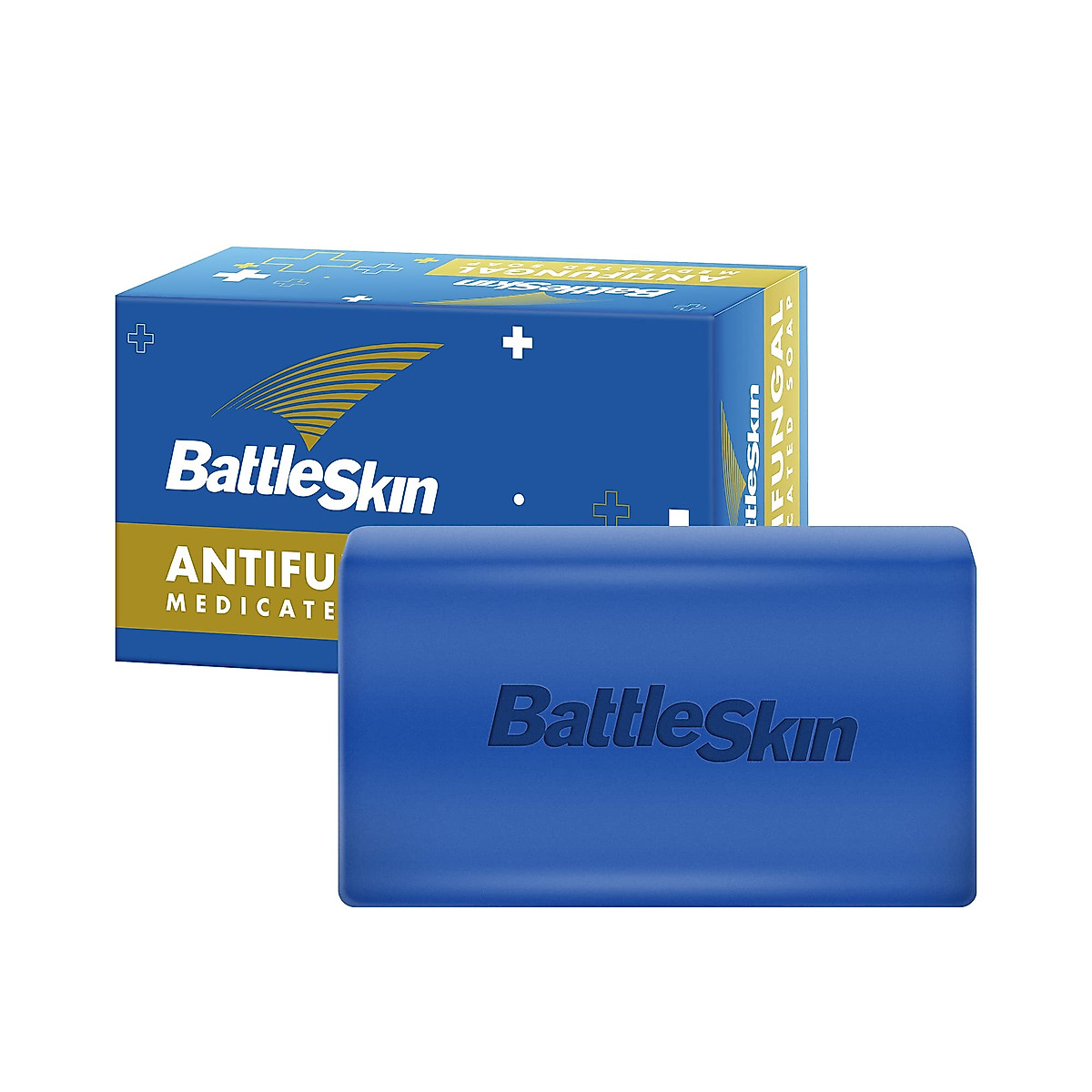 Battleskin Antifungal Medicated Soap Bar, Tea Tree Oil Body Soap Bar, Athletes Foot Jock Itch Ringworm Yeast Infection Treatment With Natural Oil