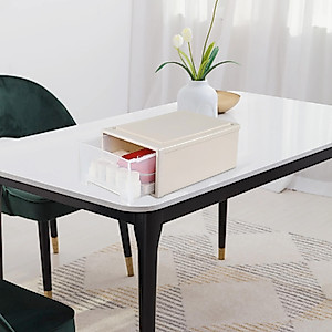 Lesbin 1-Pack Plastic Storage Drawer, 12 Quart Stacking Drawer Unit