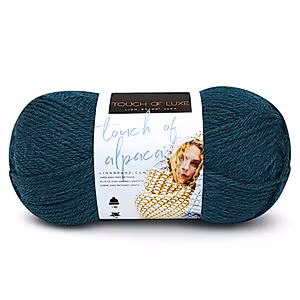 Lion Brand Yarn (1 Skein) Touch of Alpaca Yarn, Jade