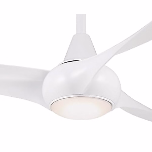 Minka-Aire F844-WH, Light Wave, 52" Ceiling Fan, White